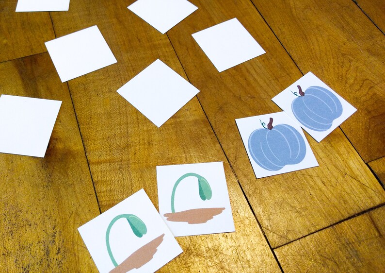 Pumpkin Matching Game Printable Memory Game Fall Activity - Etsy