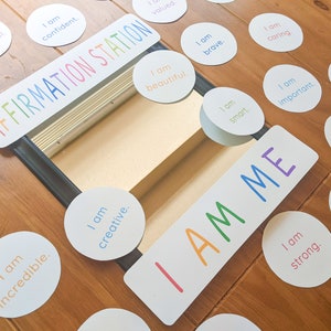 Positive Affirmation Station, Affirmation Mirror Printable, Daily ...