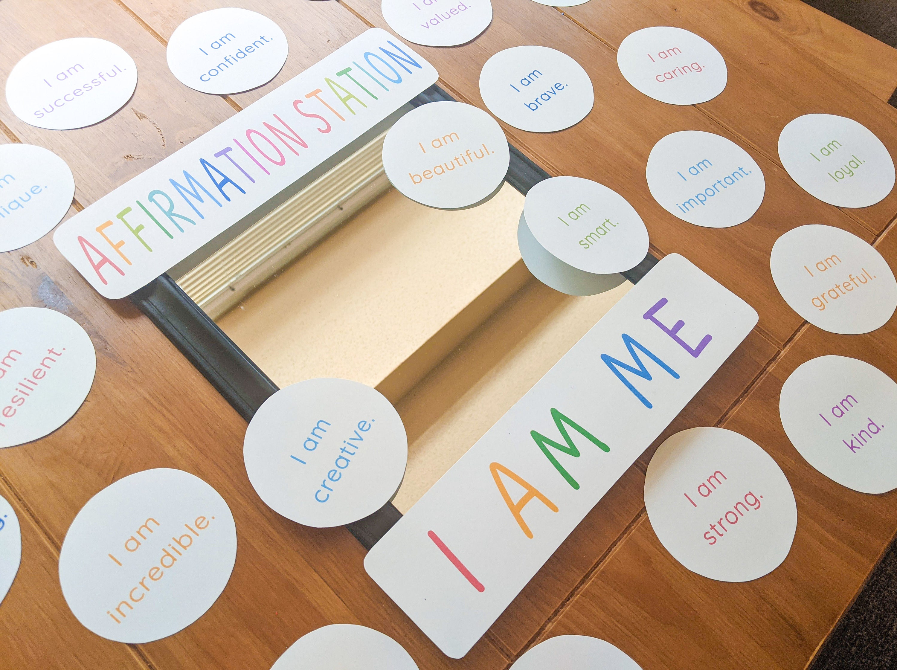 Positive Affirmation Station Affirmation Mirror Printable - Etsy UK