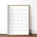 Alphabet Writing Chart Poster Printable Cursive and Print - Etsy