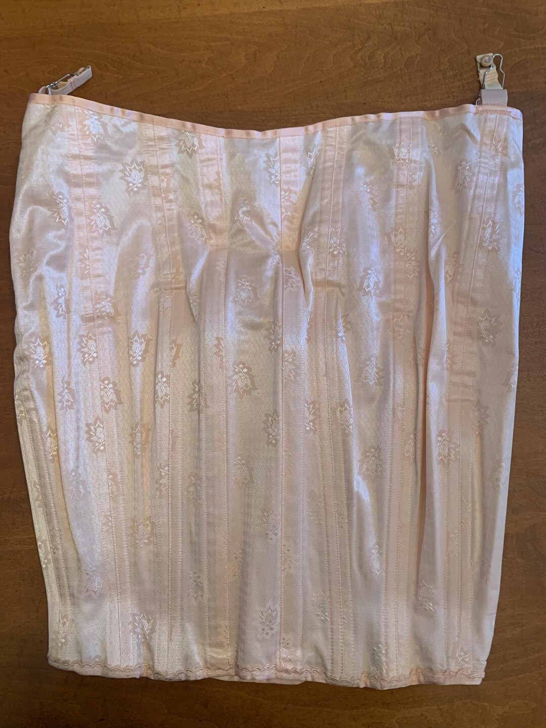 Vintage Pink Floral Spencer Corset - (med to Lg Size Estimated) - Etsy