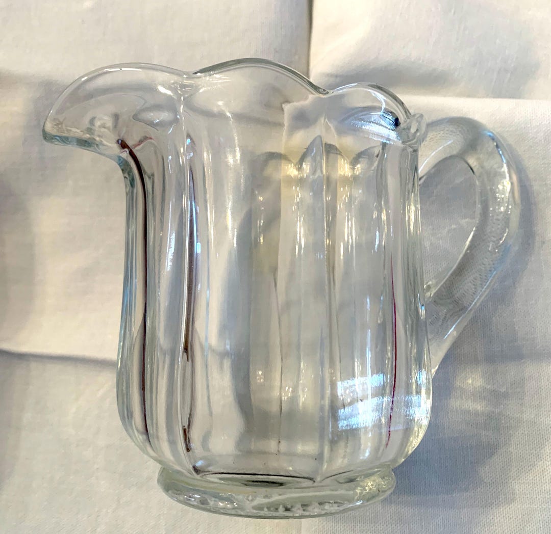Vintage Glass Pitchers - Simple Design - Etsy