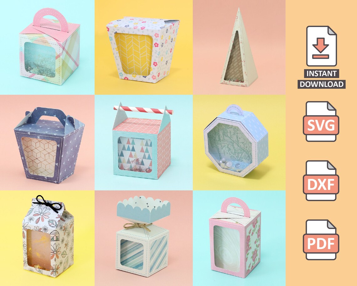 Basic Shakers Pack 3D Project for Papercraft Pyramid Candy - Etsy