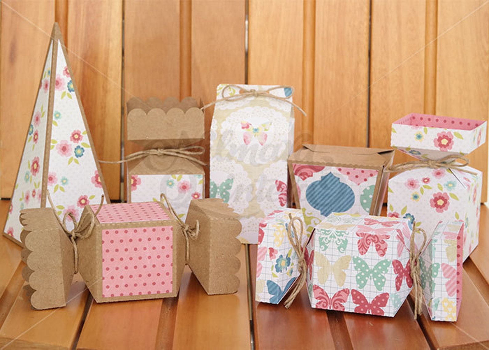 Basic Boxes Pack 3D Project for Papercraft Pyramid Candy - Etsy