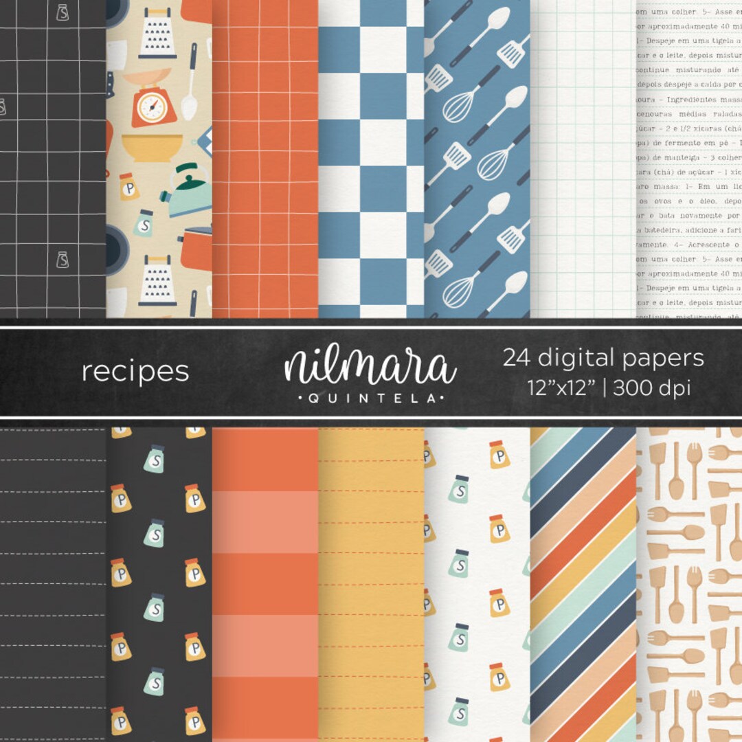 Digital Kit - Kitchen Chef Mother Grandmother Recipes Book Family ...