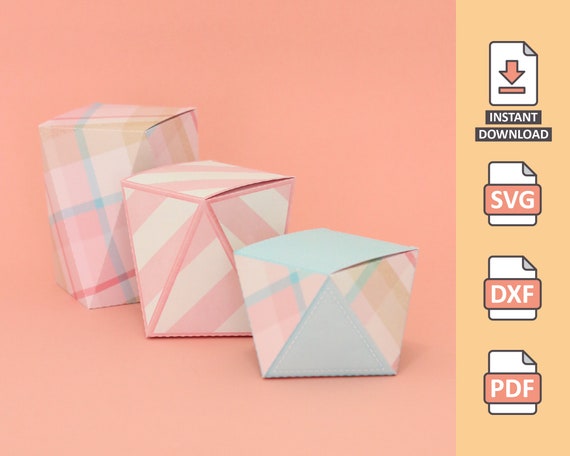 Prism Box Pack 3D Project for Papercraft Prism Box | Etsy