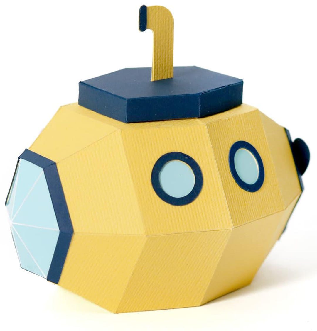 3D U-Boot - Plotterdatei für Papierboot, Sailor, Meer, Ozean, Piraten, Piraten, Piraten, Schiff ...