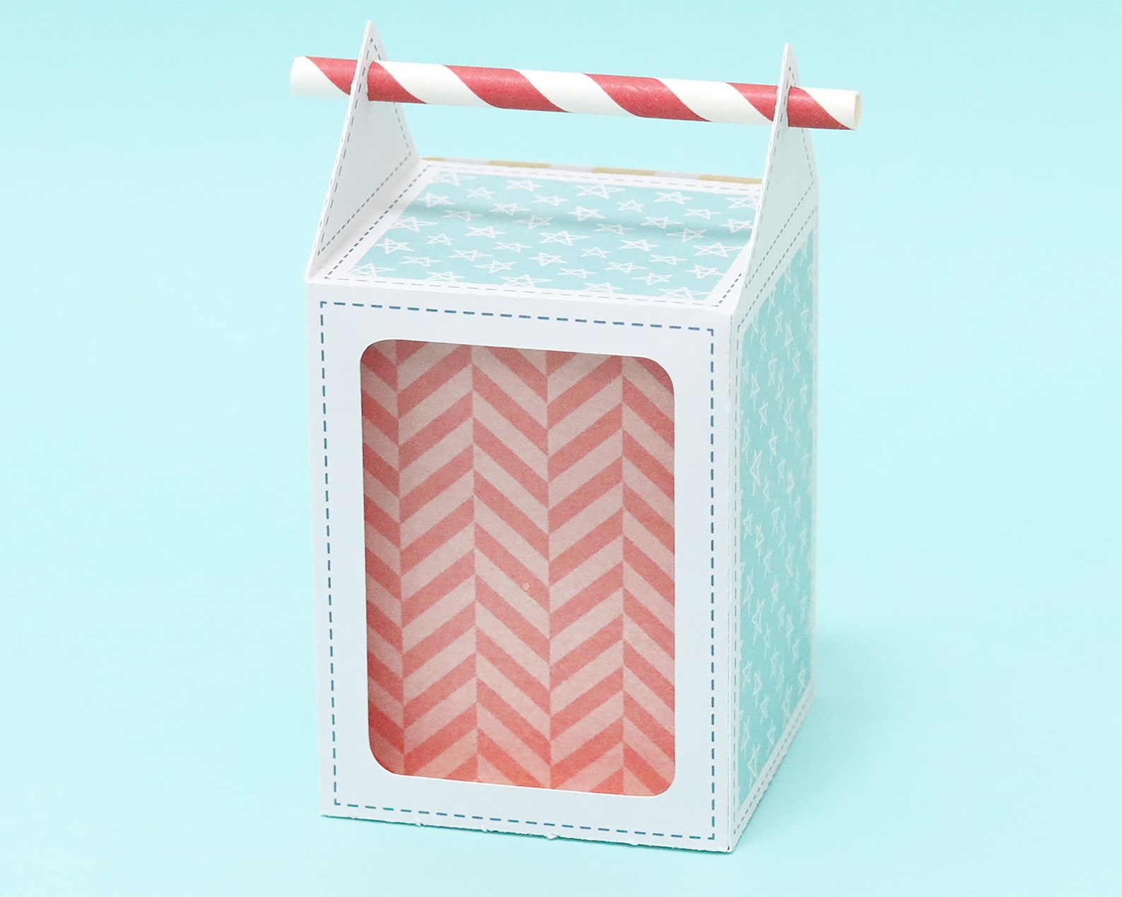 Straw Handle Box Pack - 3D Project Papercraft Large Templates Cutting ...