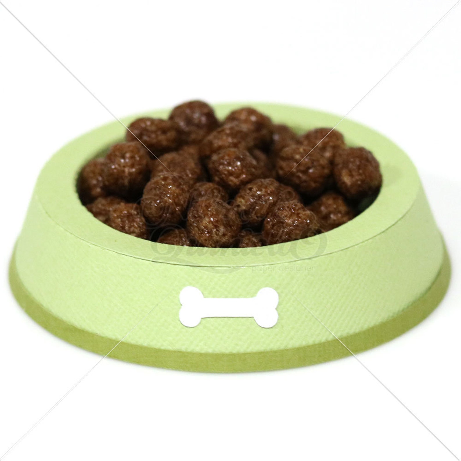Dog Food Pot 3D Craft Project for Manual and Machine Cutting - Etsy