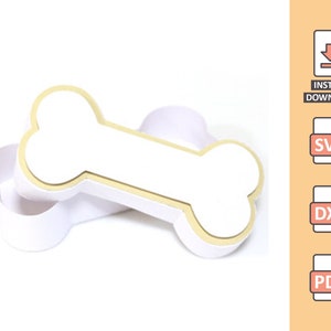3D Bone Box - Craft Project Bone Box - Manual and Machine Cut Files ...