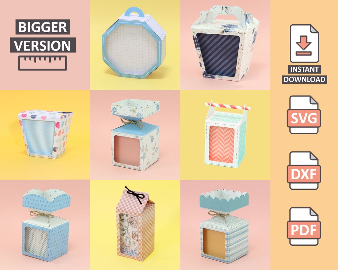 Big Basic Shakers Pack - 3D Project for Papercraft Pyramid Candy Milk ...