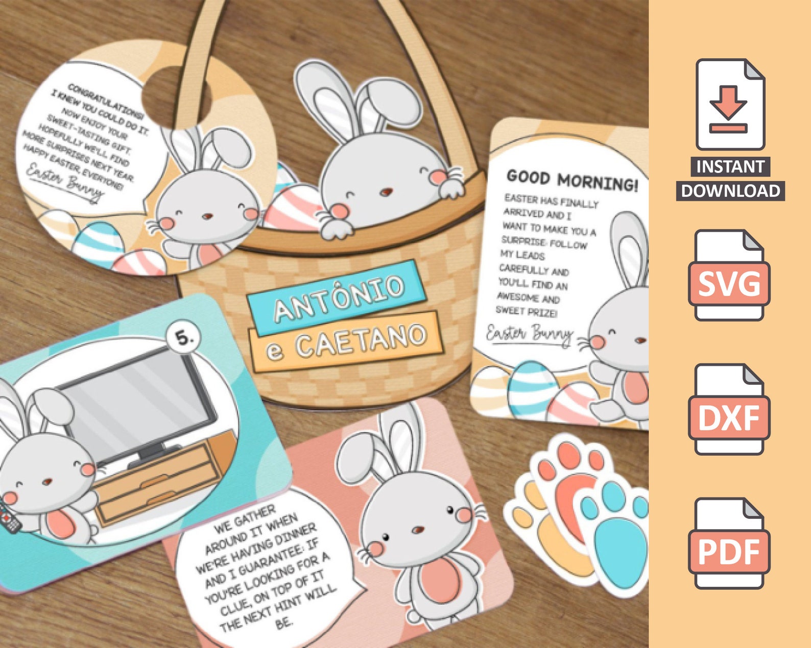 Easter Egg Hunt Kit Fun Easter Bunny Escape Kit Printable - Etsy