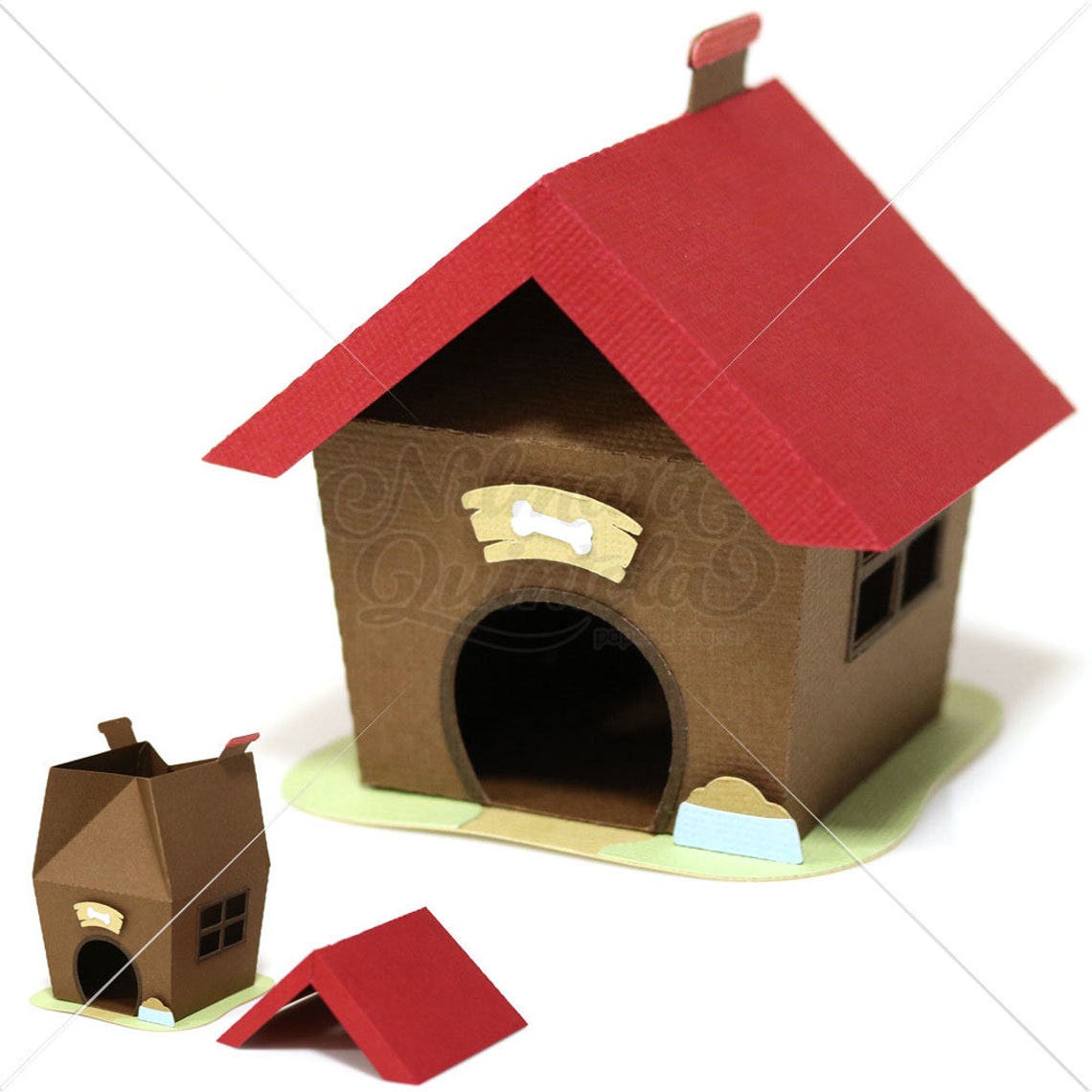 Dog House 3D Craft Project Dog House Manual and Machine - Etsy