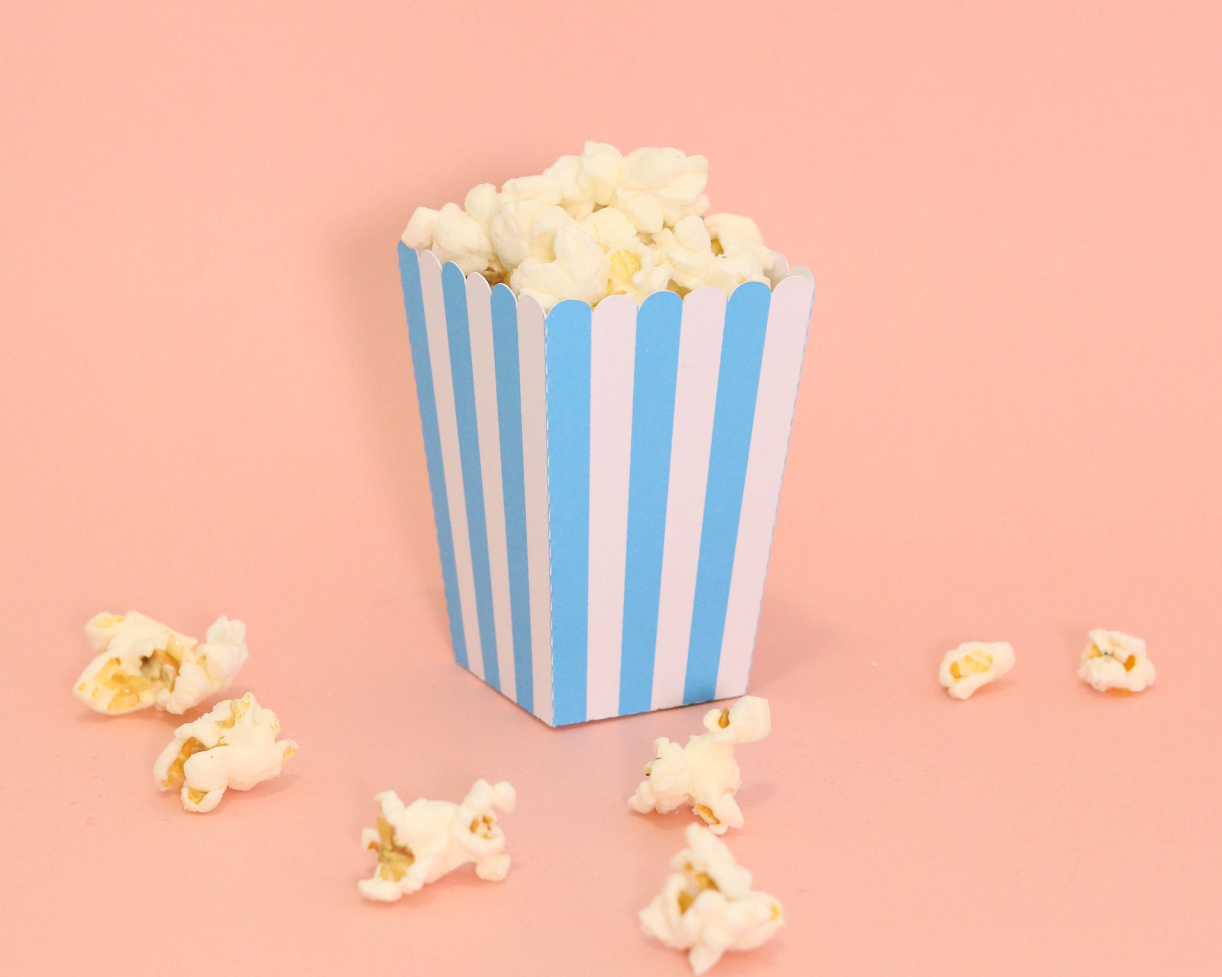 Popcorn Bag Pack 3D Project Papercraft Popcorn Box Cutting | Etsy