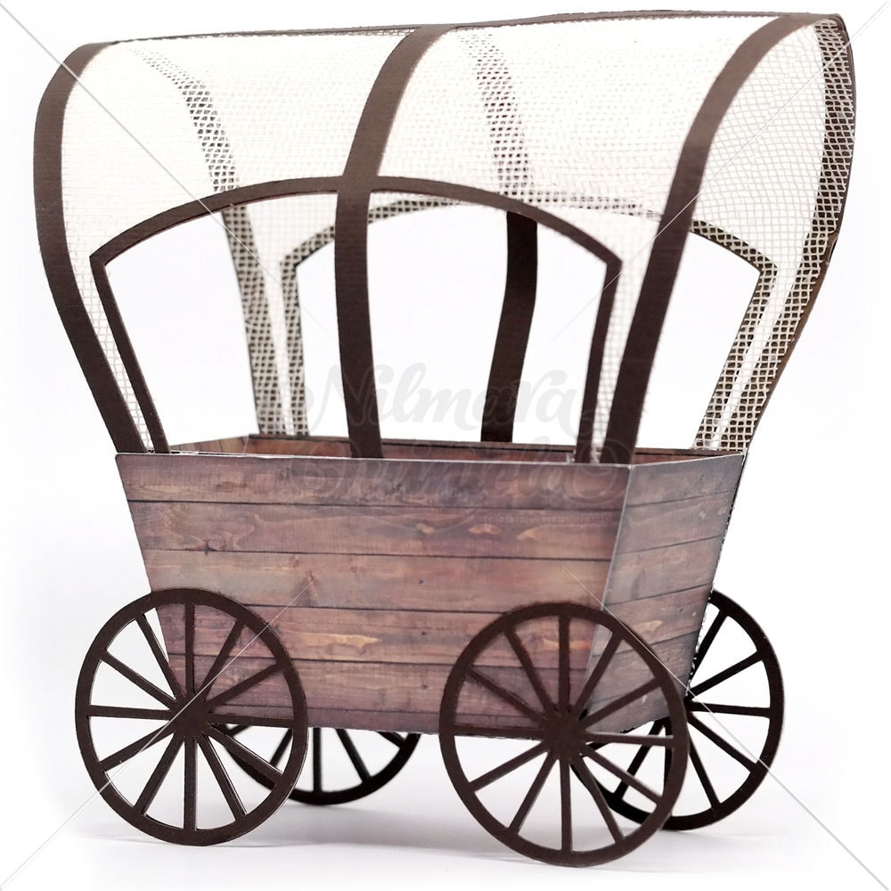 Country Cart Design 3D Project for Silhouette Cricut Cutting - Etsy