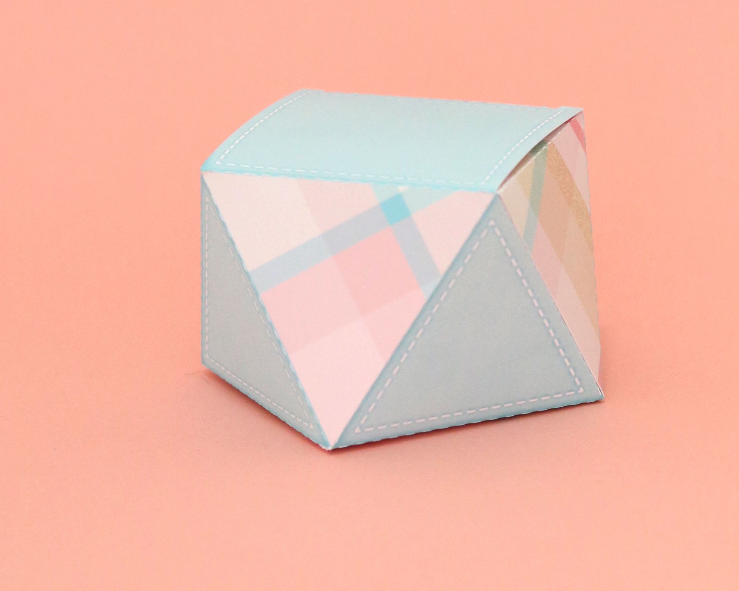 Prism Box Pack 3D Project for Papercraft Prism Box | Etsy