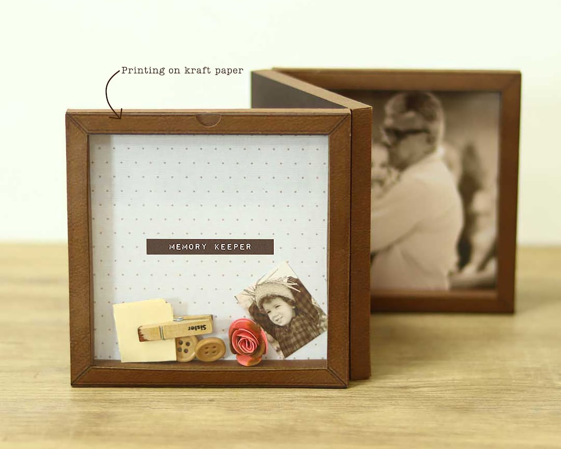 Square Memory Keeper Box SVG Reliquary Memories Album Gift Grandmother ...