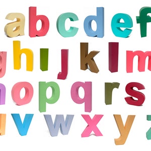 3D Lowercase Letters Pack3d Project for Papercraft and Papercut ...