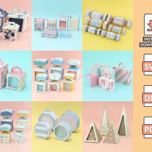 Super Kit Basic 28 Boxes SVG Templates 3D Project for - Etsy