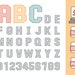 3D Square Letters, Accents, Marks and Numbers Pack Alphabet Characters ...