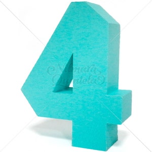 3D Square Numbers Block Pack - Numbers Cutting File for Papercraft Svg ...