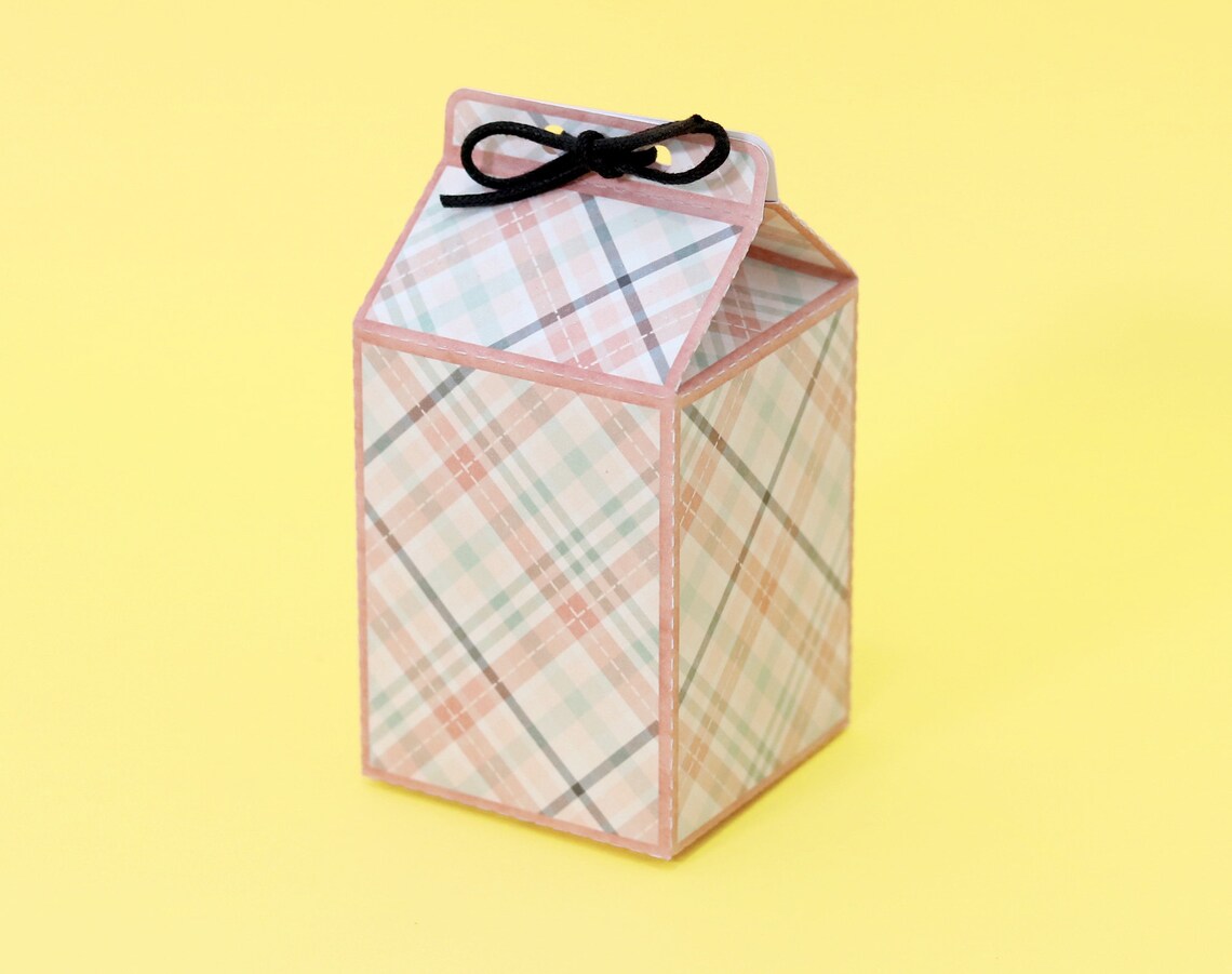 Milk box Pack 3D project for papercraft milk box cutting | Etsy