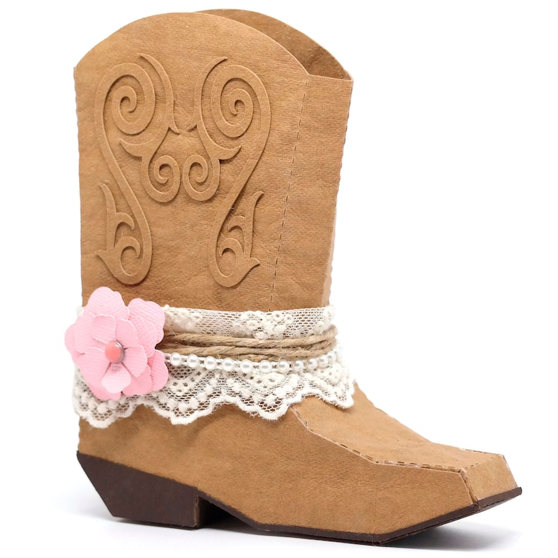 3d Paper Boot Pattern - Etsy