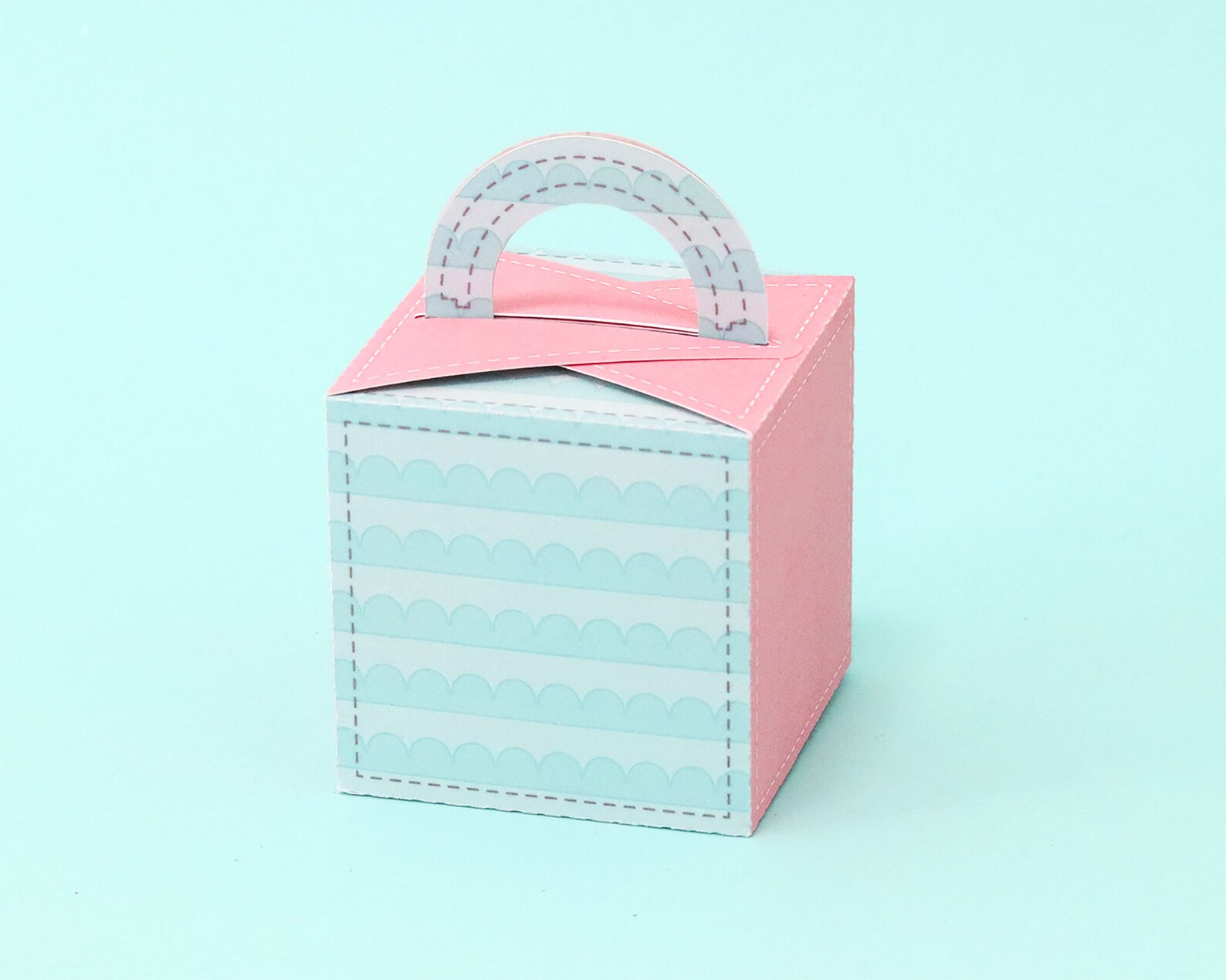 Handle Box Pack 3D Project Papercraft Milk Box Cutting Files - Etsy