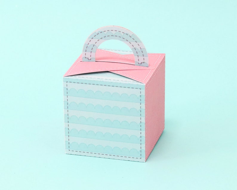 Handle Box Pack 3D Project Papercraft Milk Box Cutting Files - Etsy