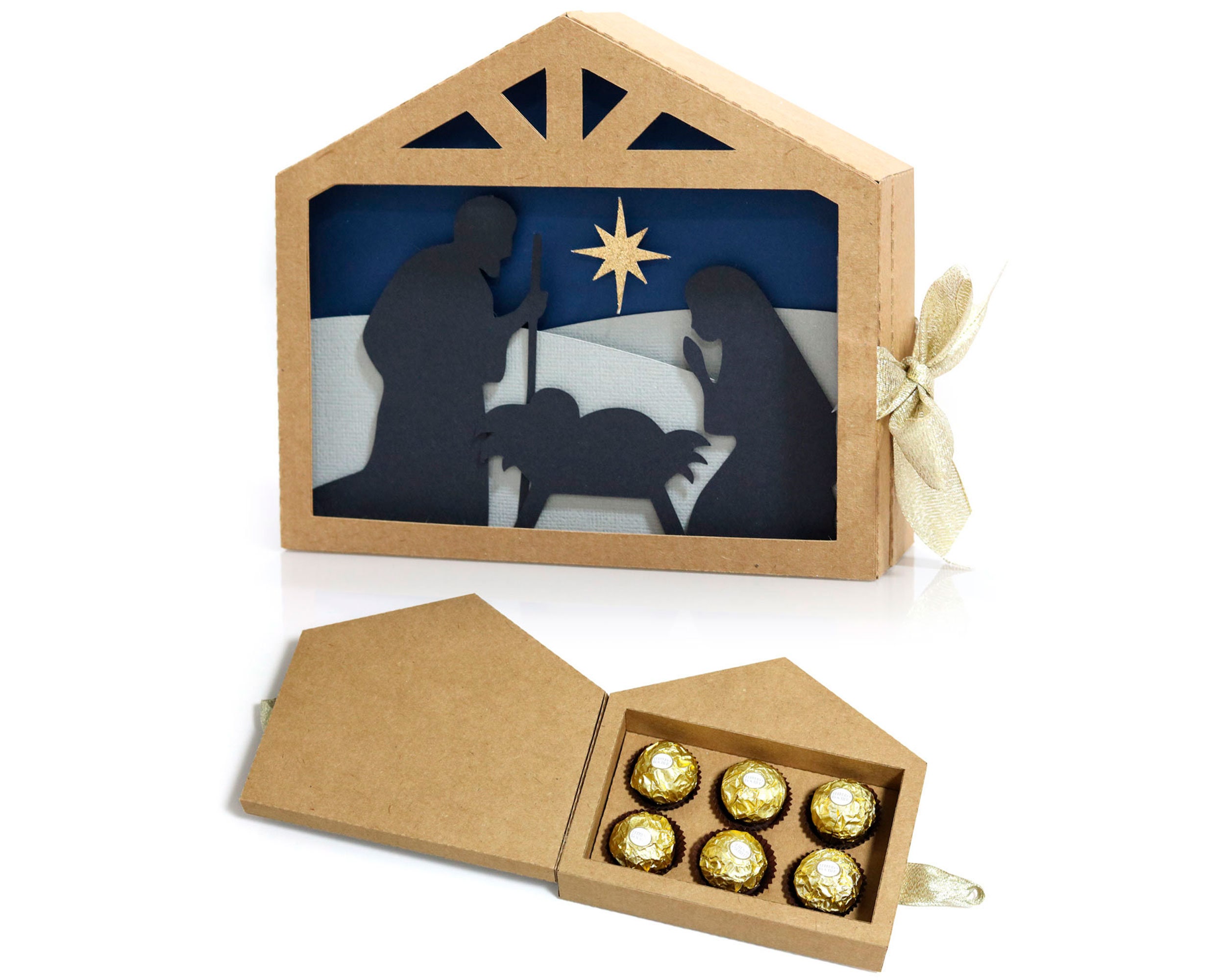 Crib Box for Ferrero Gift Santa Angel Snowman Christmas Winter | Etsy