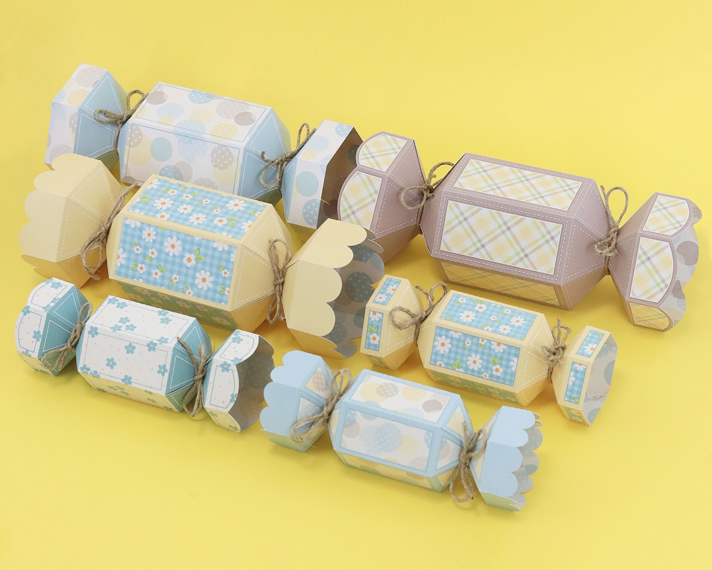 Hexagonal Candy Box Pack - SVG 3D Project Papercraft Large Candy Box ...