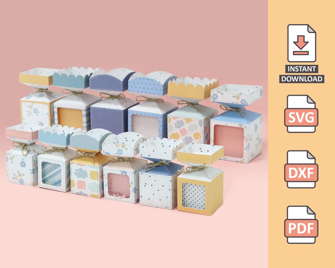 Vertical Candy Box Pack - 3D Project Big Candy Box Large Cutting Files ...