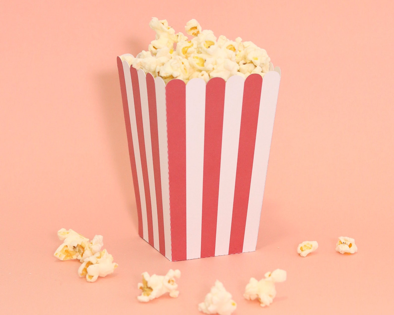 Popcorn Bag Pack 3D Project Papercraft Popcorn Box Cutting Files Cricut ...