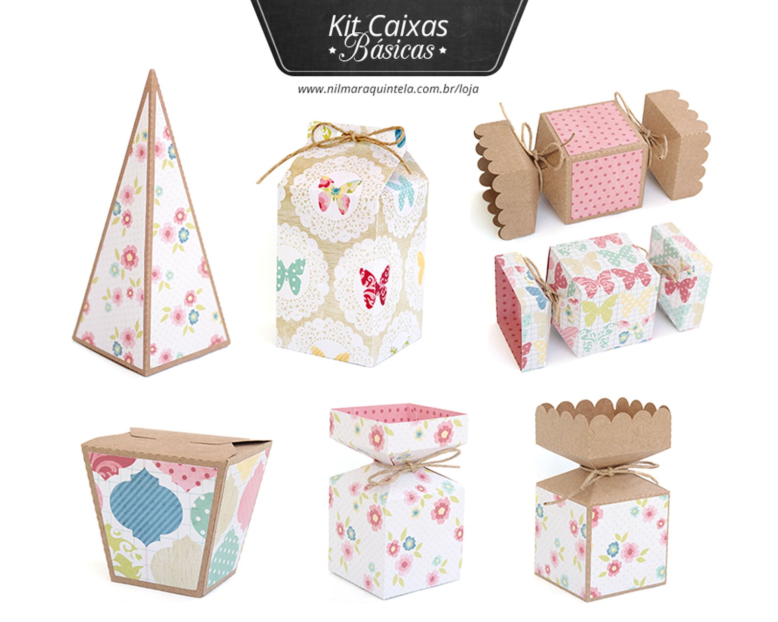 Basic Boxes Pack 3D Project for Papercraft Pyramid Candy - Etsy