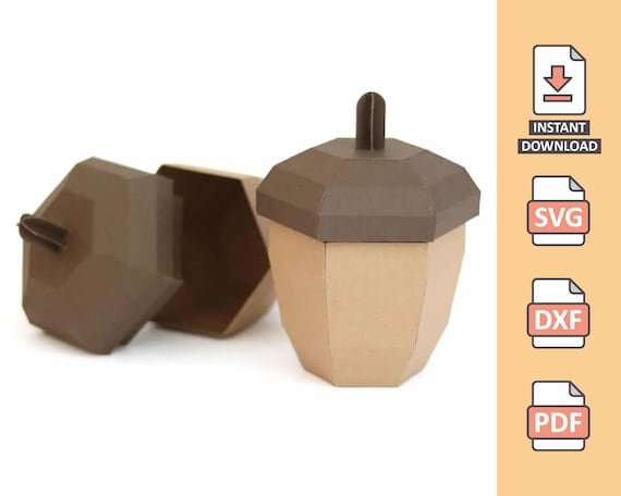 Nut Box Paper Crafting Candy Box Chocolate Easter Autumm Svg | Etsy