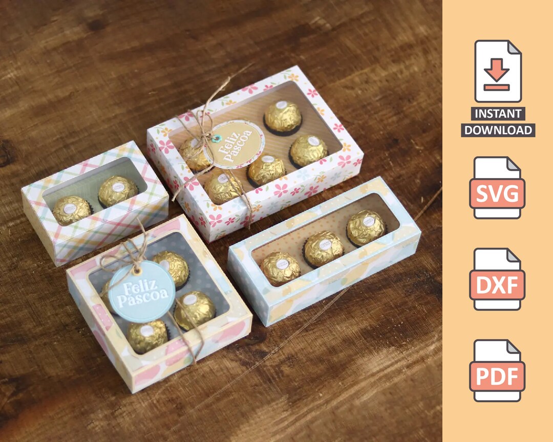 Candies Box Pack Project for Paper Crafting - Candy Box Chocolate ...