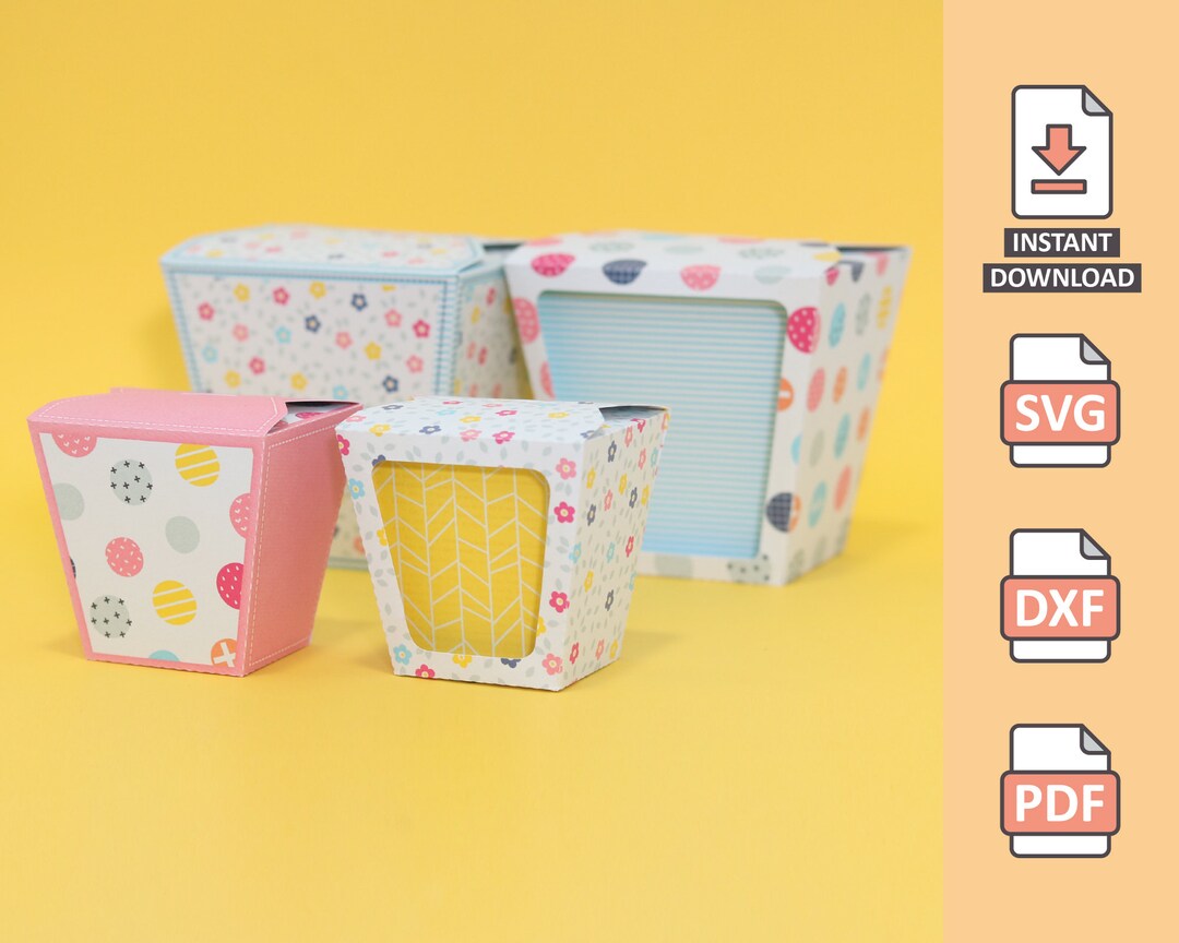 Sushi Box Pack - Basic Boxes Templates 3D Favor Box Gift Box Template ...