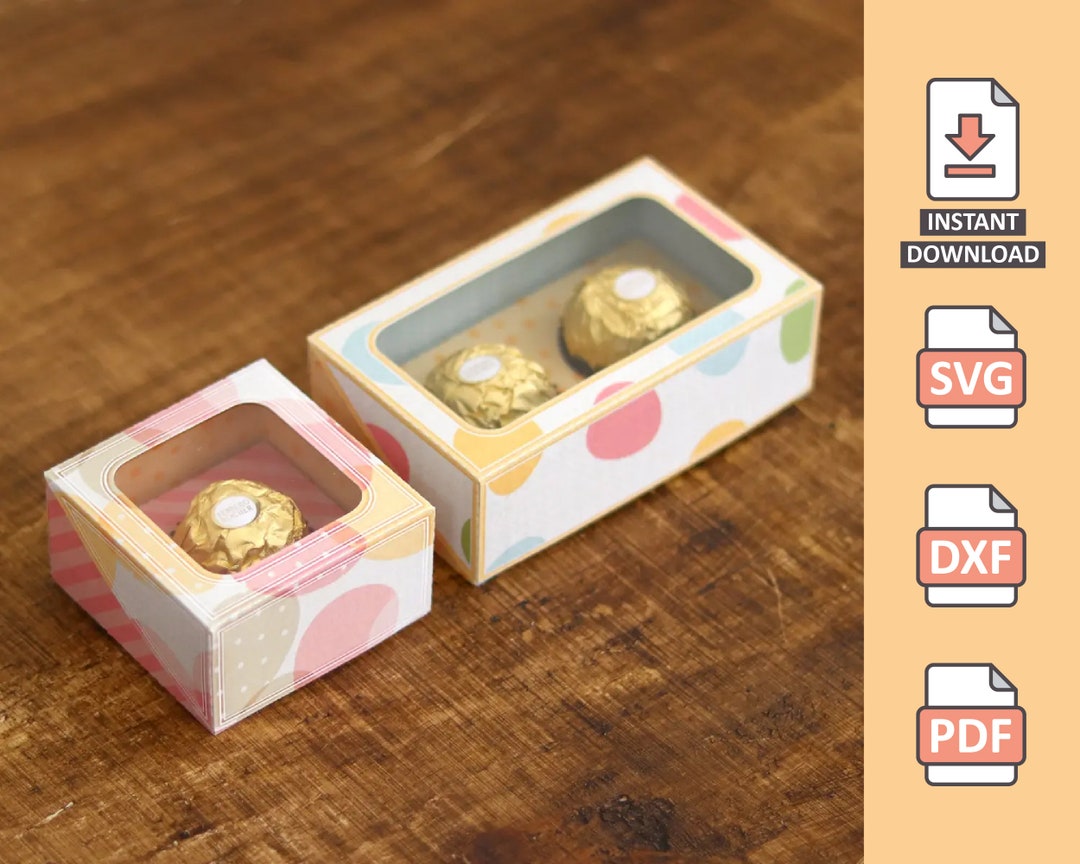 Diagonal Candies Box Pack Project - Candy Box Chocolate Easter Svg ...