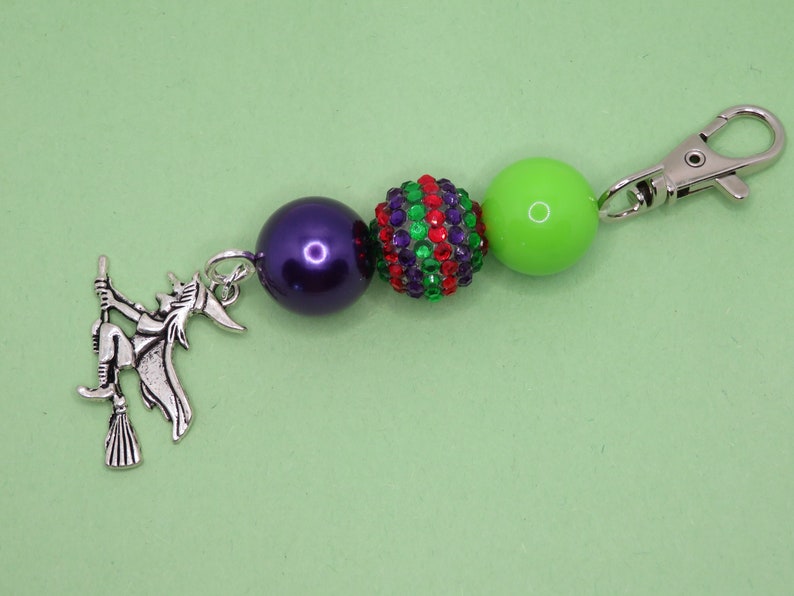 Halloween Witch Chunky Bead Book Bag/backpack/purse Decorative - Etsy