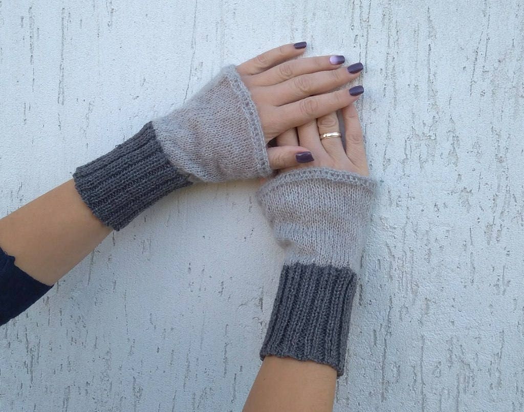Wrist Warmers Fingerless Gloves Hand Knit Mittens Winter - Etsy