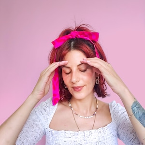 Strawberry Snakes" Mini Hair Scarf / Colourful Multipurpose Super ...