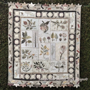 Botanical Quilt PAPER /PHYSICAL Pattern by Mjjenekdesigns , Wall ...