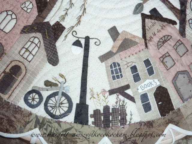PDF Quilt Pattern, Silent in the City, Round Table Quilt, PDF Pattern ...