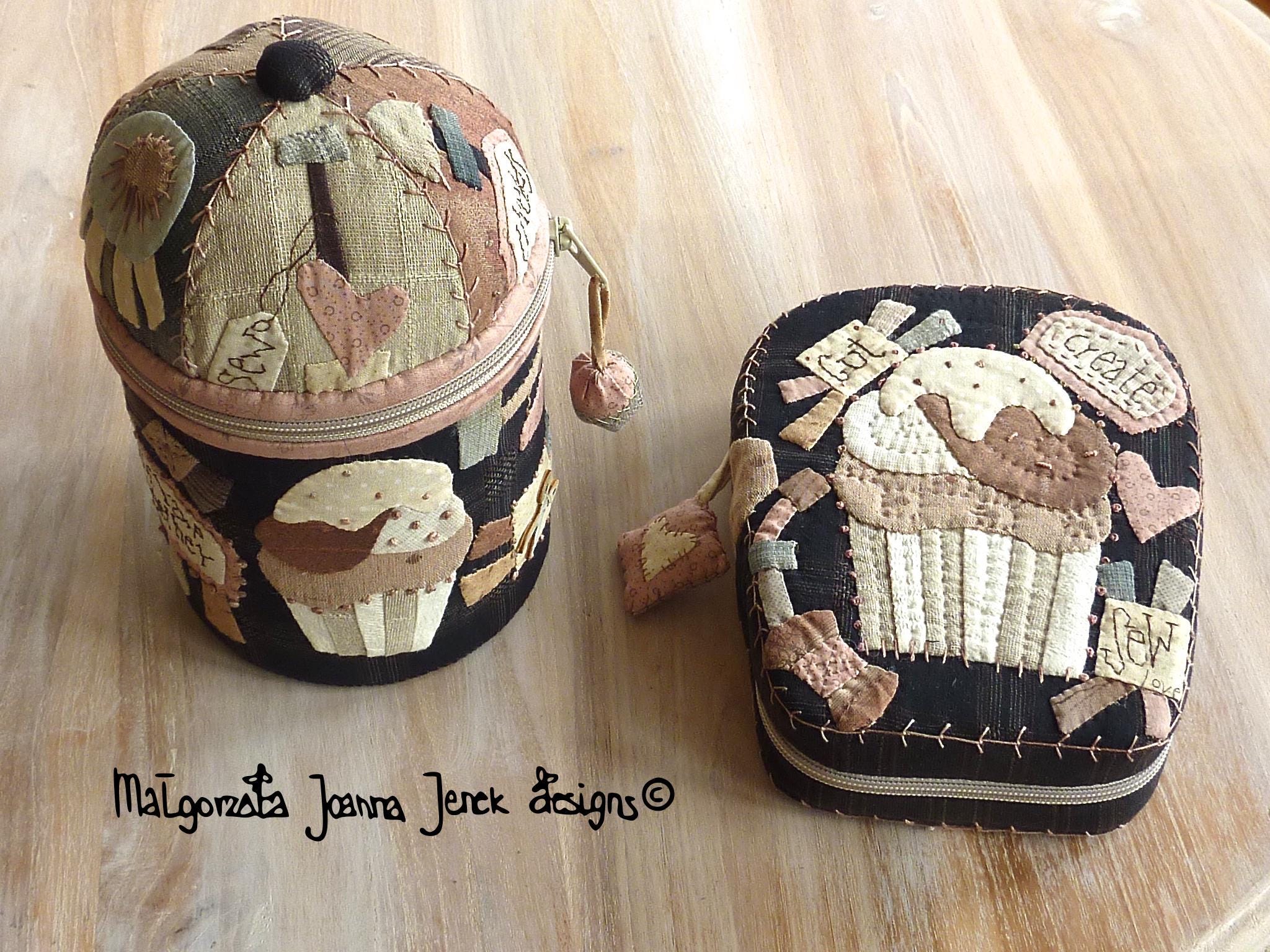 Round Box, Sewing Case, Purse Quilt Pattern : the Muffins Sewing Set ...
