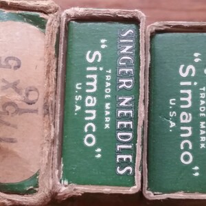 Vintage Singer Industrial Sewing Machine Needle Simanco 268 Sewing ...