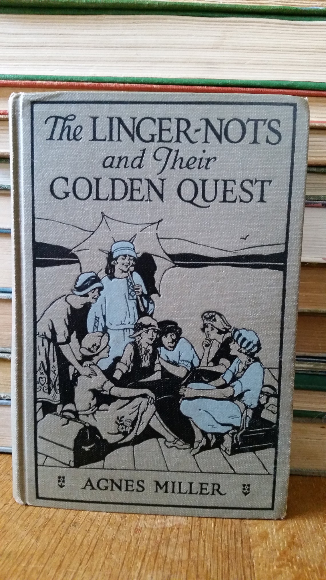 Antique Book the Linger-nots and Their Golden Quest Agnes Miller ...