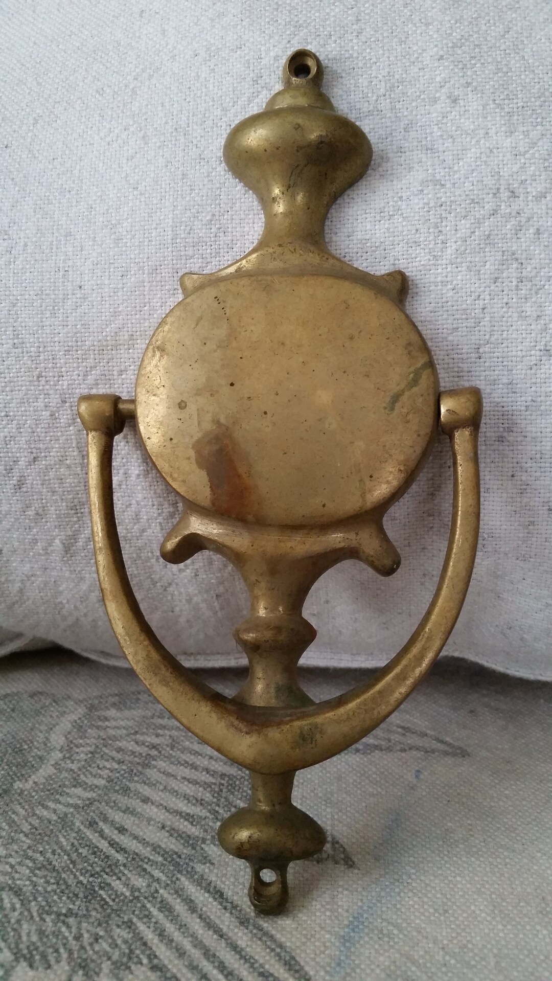 Vintage MCM Solid Brass Door Knocker Simple Elegant Minimalist - Etsy
