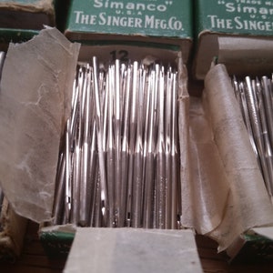 Vintage Singer Industrial Sewing Machine Needle Simanco 268 Sewing ...