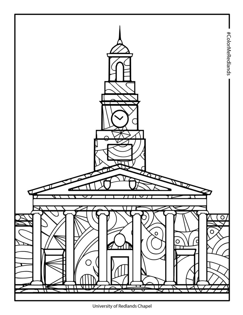 Redlands Coloring Book - Etsy