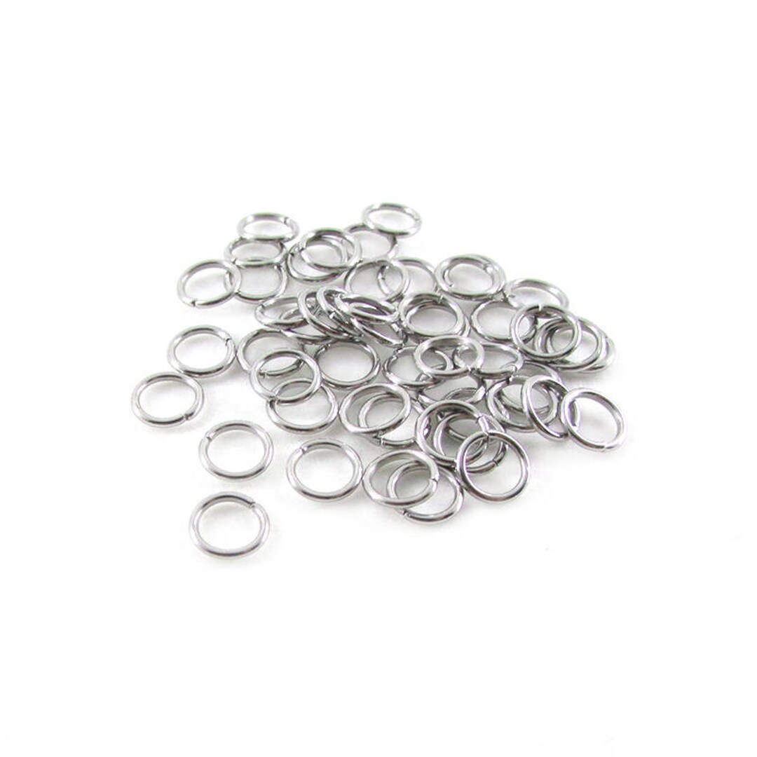 50pcs, 6mm Stainless Steel Jumprings, 20ga, Stainless Jump Rings ...